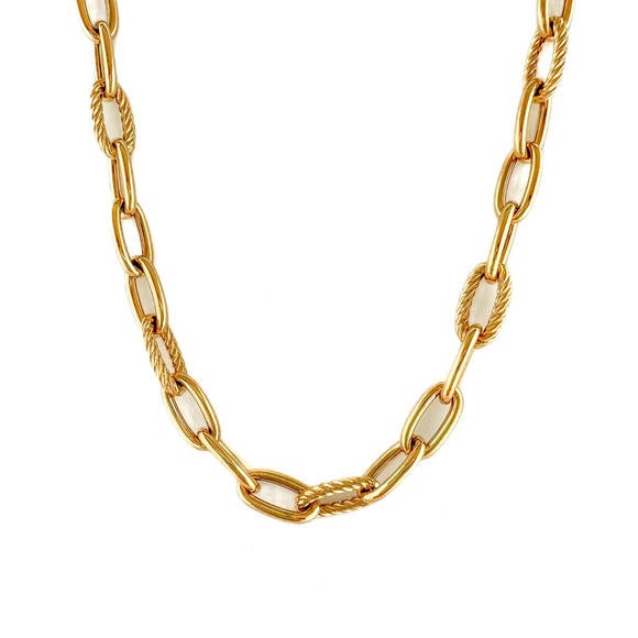 Jewelry | 14k Italian Yellow Gold Polished And Braided Interlocking ...